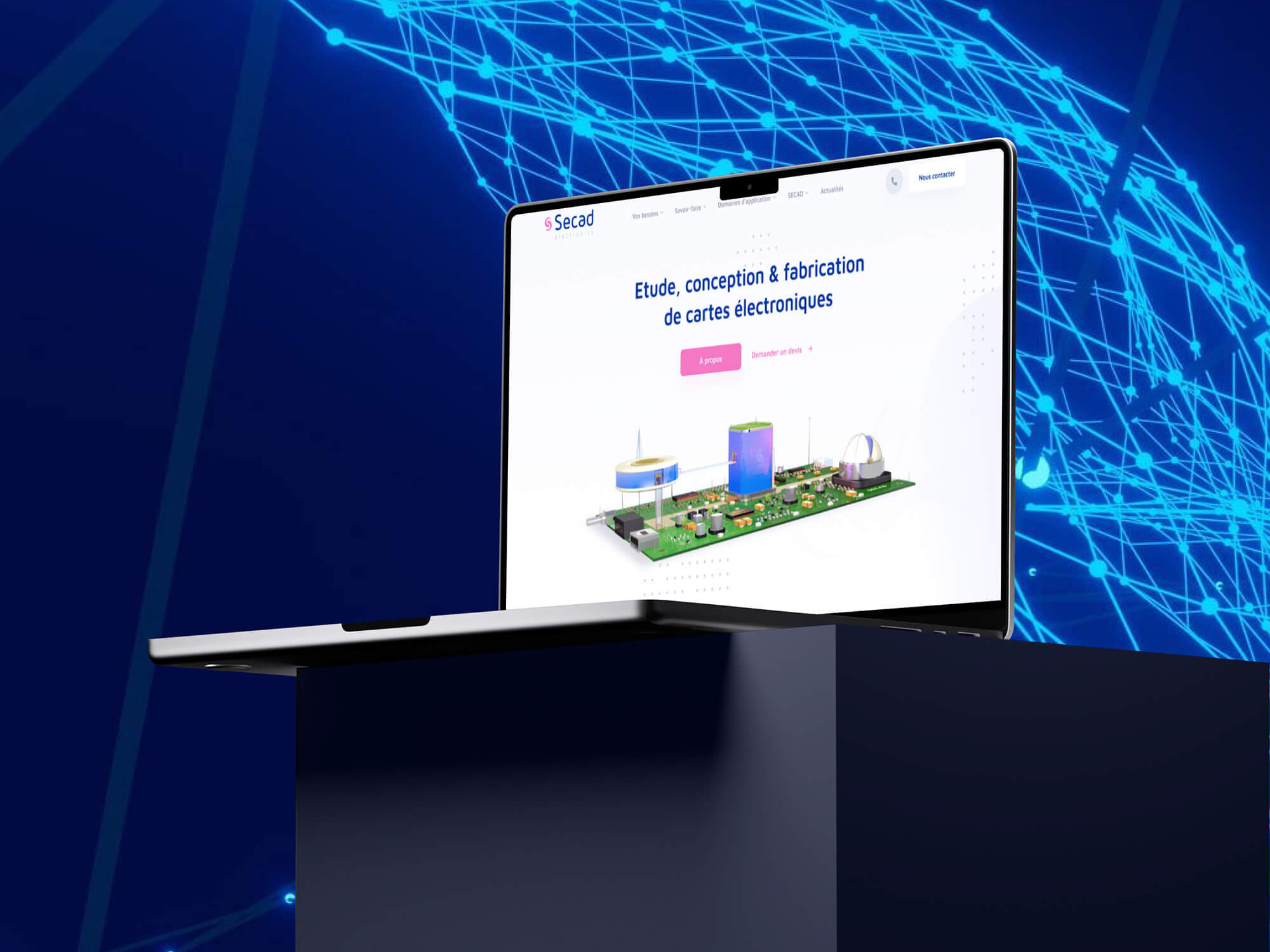 Nouveau site internet pour votre fabricant de cartes électroniques SECAD